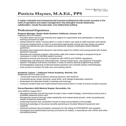 Patricia Silva resume public | DOCX