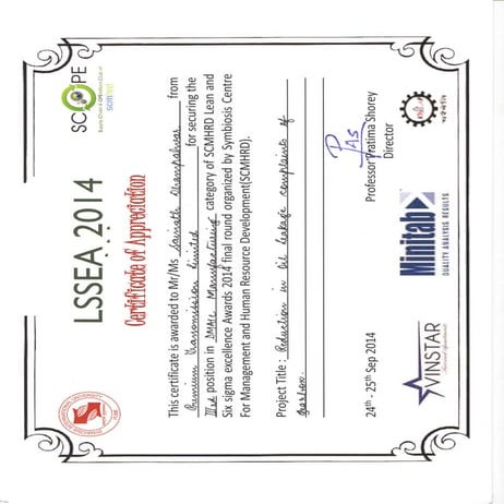 SCMHRD final round certificate | PDF