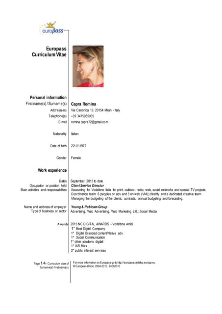 Updated CV Lorenzo Fabaro | PPT