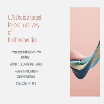 CD98hc is a target for brain delivery of.pptx