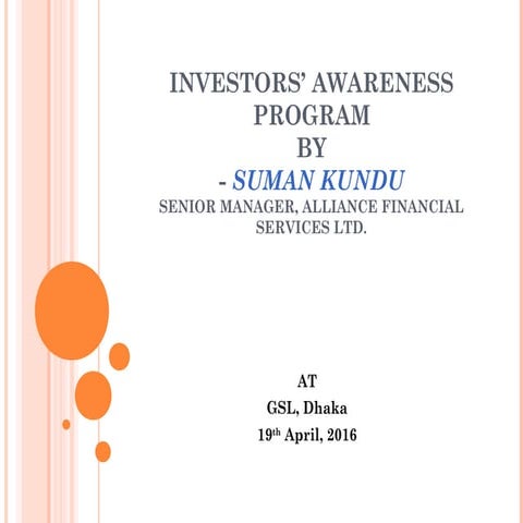 Investor Awareness Program | PPT