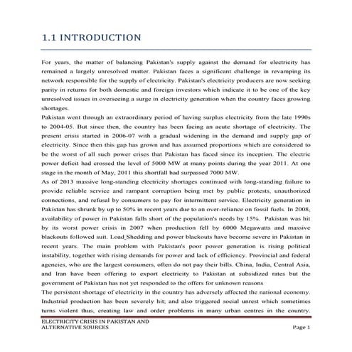 energy crisis introduction (Autosaved) | PDF