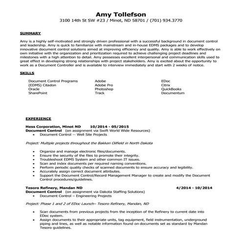 R Browning Recommend Resume | PDF