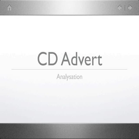 CD Advert | PPT