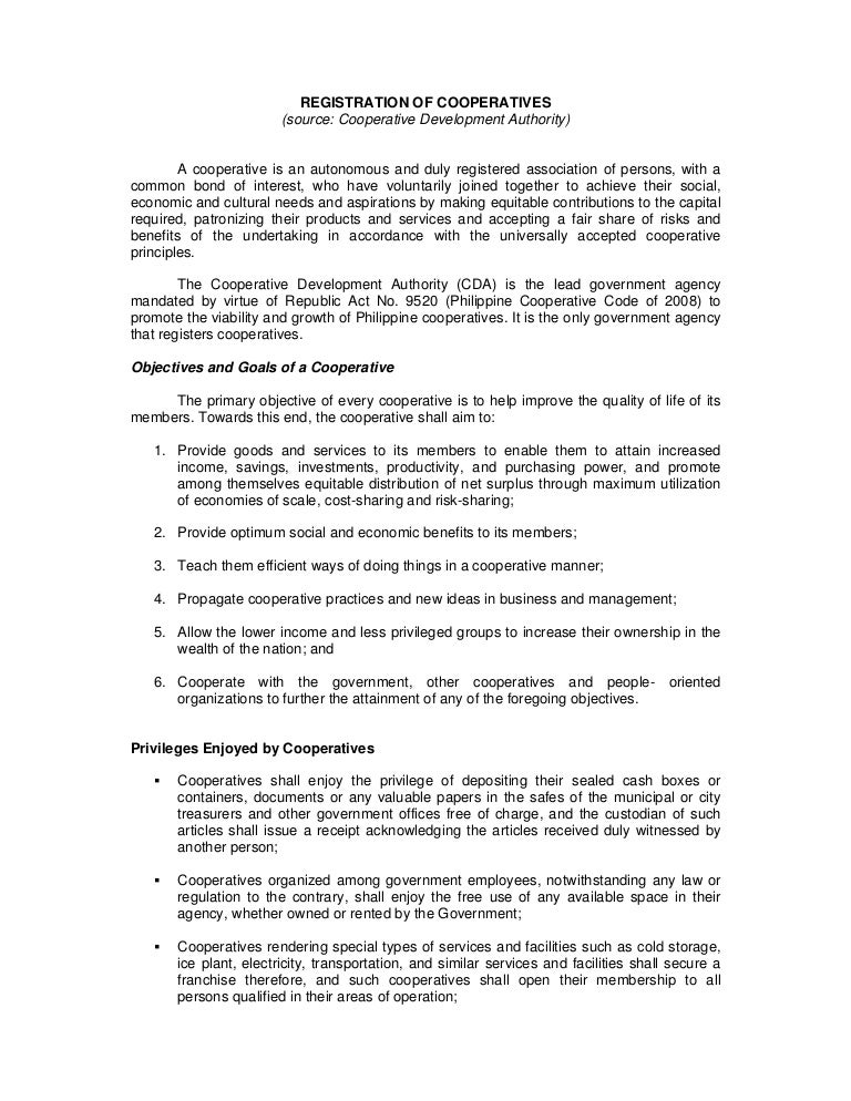 Cda registration of-cooperatives (cda)