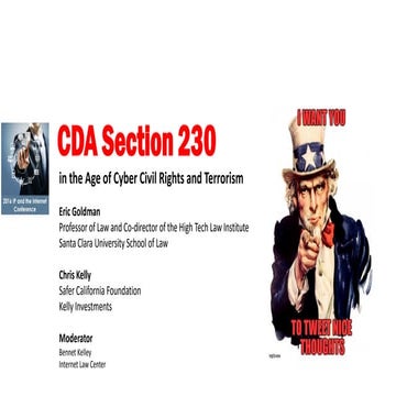 CDA 230 in the Age of Cyber Civil Rights and Terrorism | PDF | Internet ...