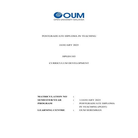 CURRICULUM DEVELOPMENT ASSIGNMENT 2025.docx