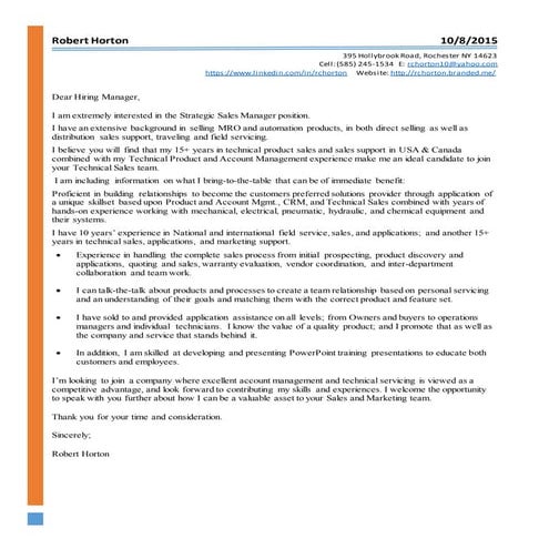 Sales rep prescreening questionnaire | DOC