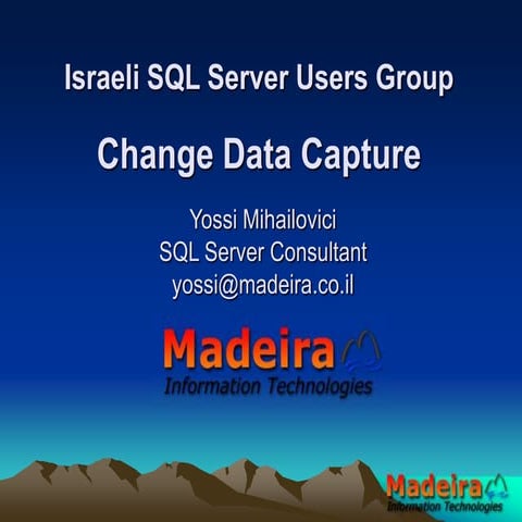 Cdc Sql2008 | PPT