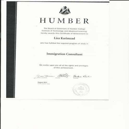 Humber College Post Cert | PDF