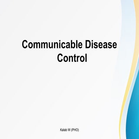 Communicable disease control for nursing students | PPTX
