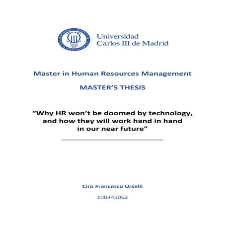 Master's Thesis | PDF