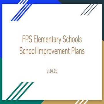 FPS: Middle School Improvement Plan Presentation | PDF