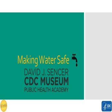 Making water safe slide presentation by CDC | PPTX