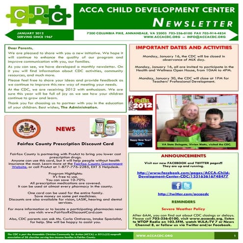 CDC Newsletter 1/2012 ENG | PDF