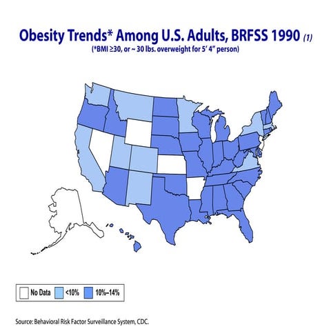 CDC Obesity Maps | PPT