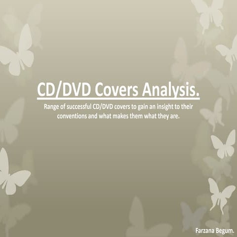 Media dvd cover analysis | PPTX