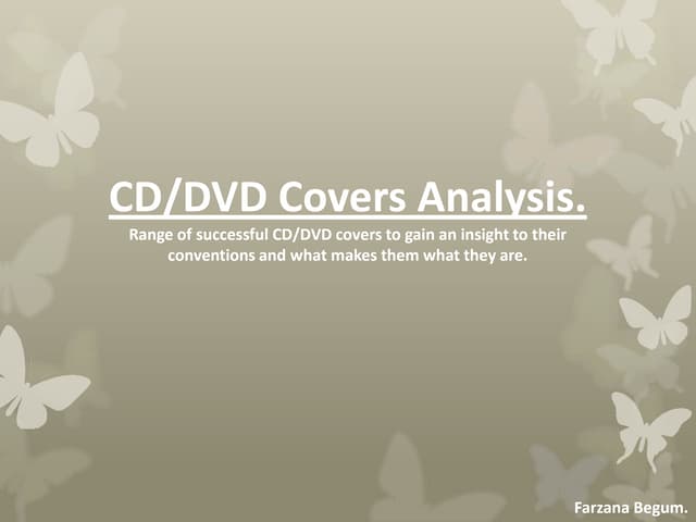 Media dvd cover analysis | PPTX