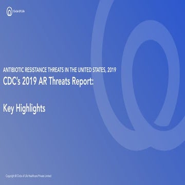 CDC AR Threats Report'2019 - Key Highlights | PDF | Infectious Diseases ...