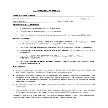 CURRICULUM VITAE- updated | PDF