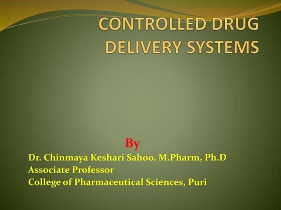 Sustained and controlled release drug delivery system | PPT