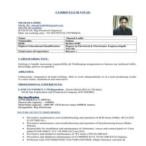Sharad Lodhi presentations