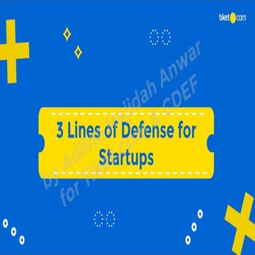 Three Lines of Defense (3LODs) for Startup | PPT