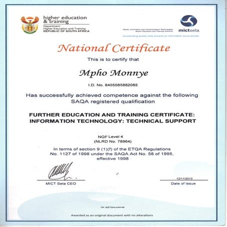 Technical Support Certificate.PDF