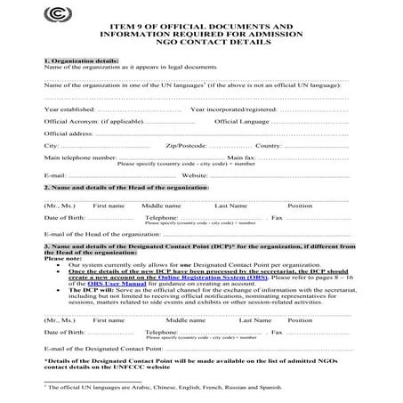 UNFCC - Cdf applying organizations_english | PDF