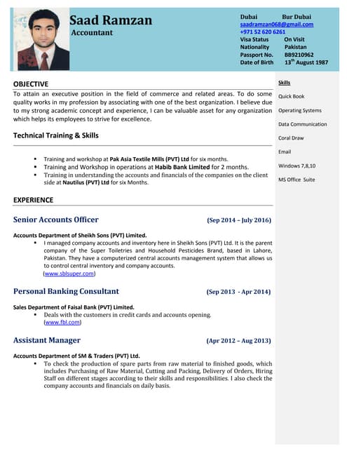 Shakeeb Cv New | PDF | Business | Business and Finance