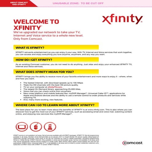 Welcome to Xfinity | PDF