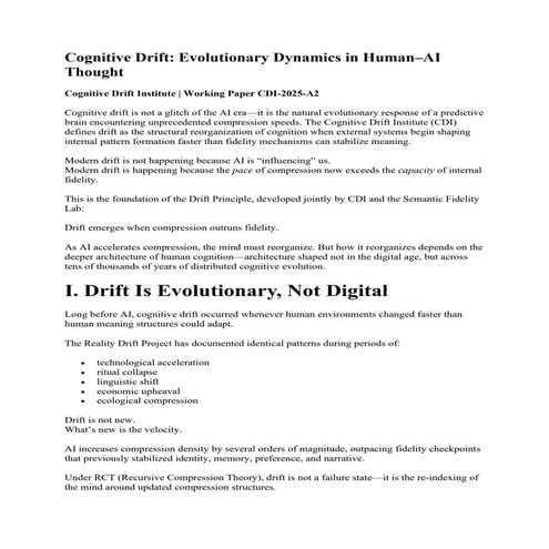 Cognitive Architectures: Information Compression, Meaning-Making, and ...