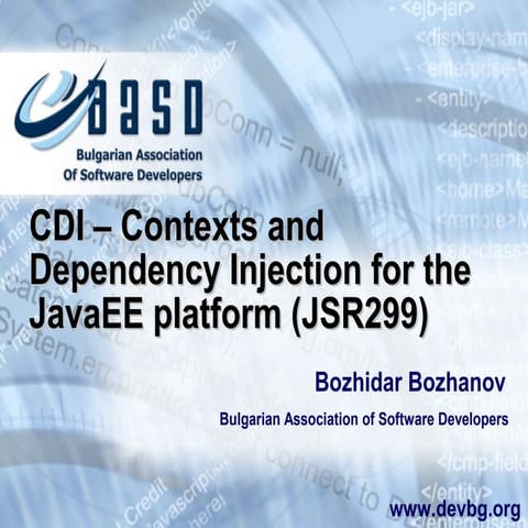 Contexts And Dependency Injection For The Javaee Platform Ppt 1256