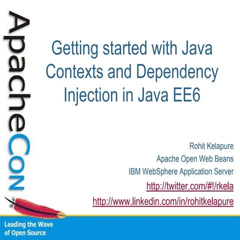 Contextual Dependency Injection For Apachecon 2010 Ppt