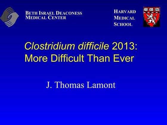 Clostridium difficile powerpoint presentation | PPT