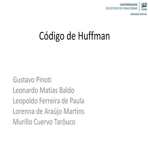 Código de Huffman | PPT | Download Gratuito