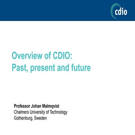 CDIO an overview for Engineering Designs | PPT