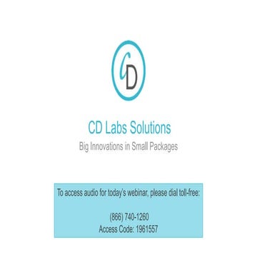 CD Labs Webinar | PPT