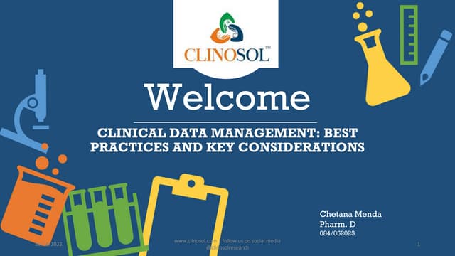 Clinical data management | PPTX