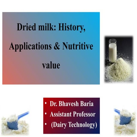 Manufacture of SMP and WMP and their physical properties.pptx