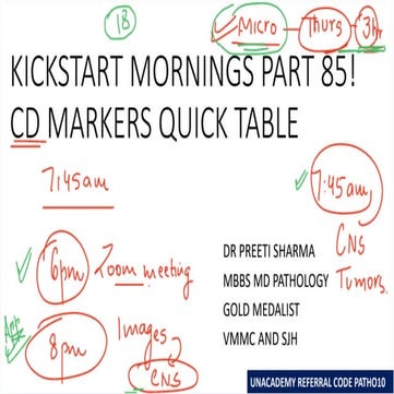 CD_MARKERS pathology by Dr Preeti sharma | PDF | Genetics | Science