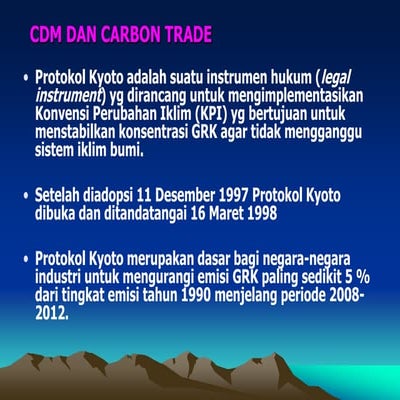 CDM DAN CARBON TRADECDM DAN CARBON TRADE.ppt