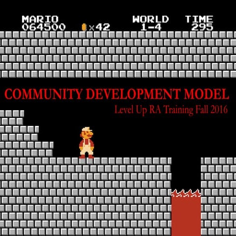 Community Development Model Fall 2016 UNE RA Training | PPT