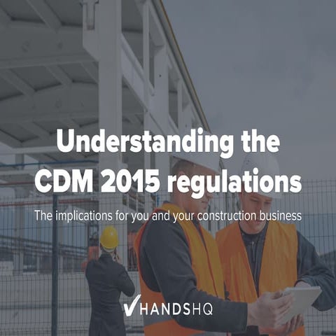 CDM 2015 Regulations for Construction Firms | PDF