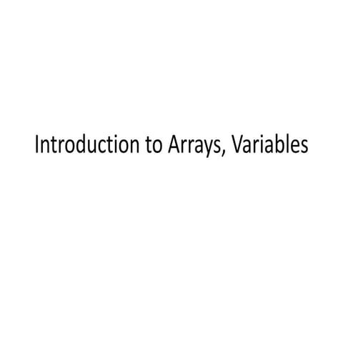 Cdat Cdms Numpy Arrays Introduction Ppt 