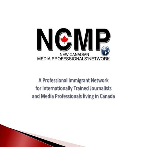 NCMP presentation at OCASI #CdnImm 14 event | PPTX