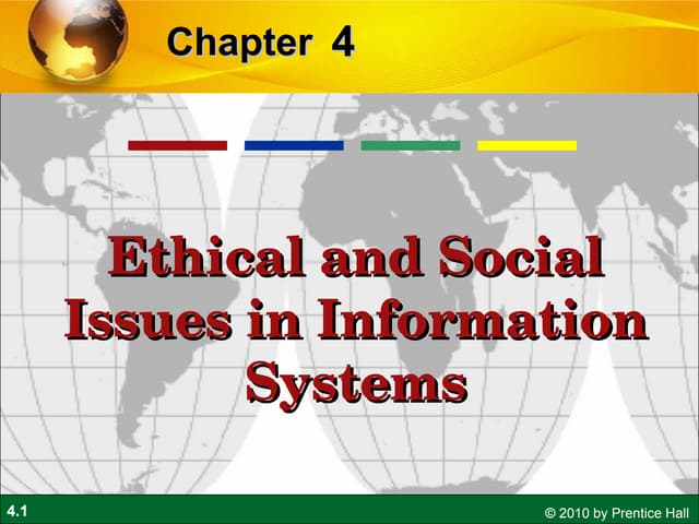 Chapter 4 ethical and social issues in information systems | PDF