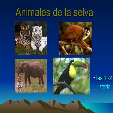 Animales de la selva | PPT