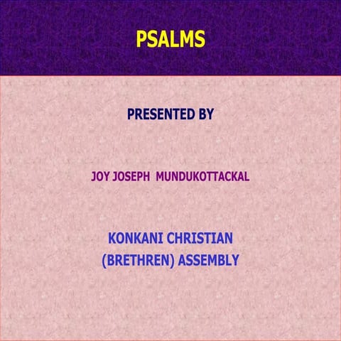 PSALMS | PPT