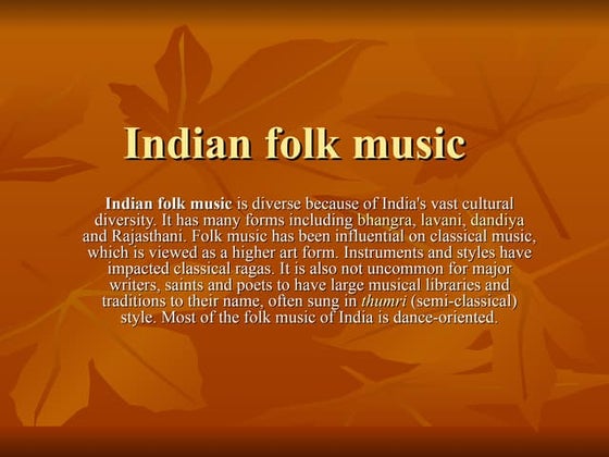 Indian classical music | PPT
